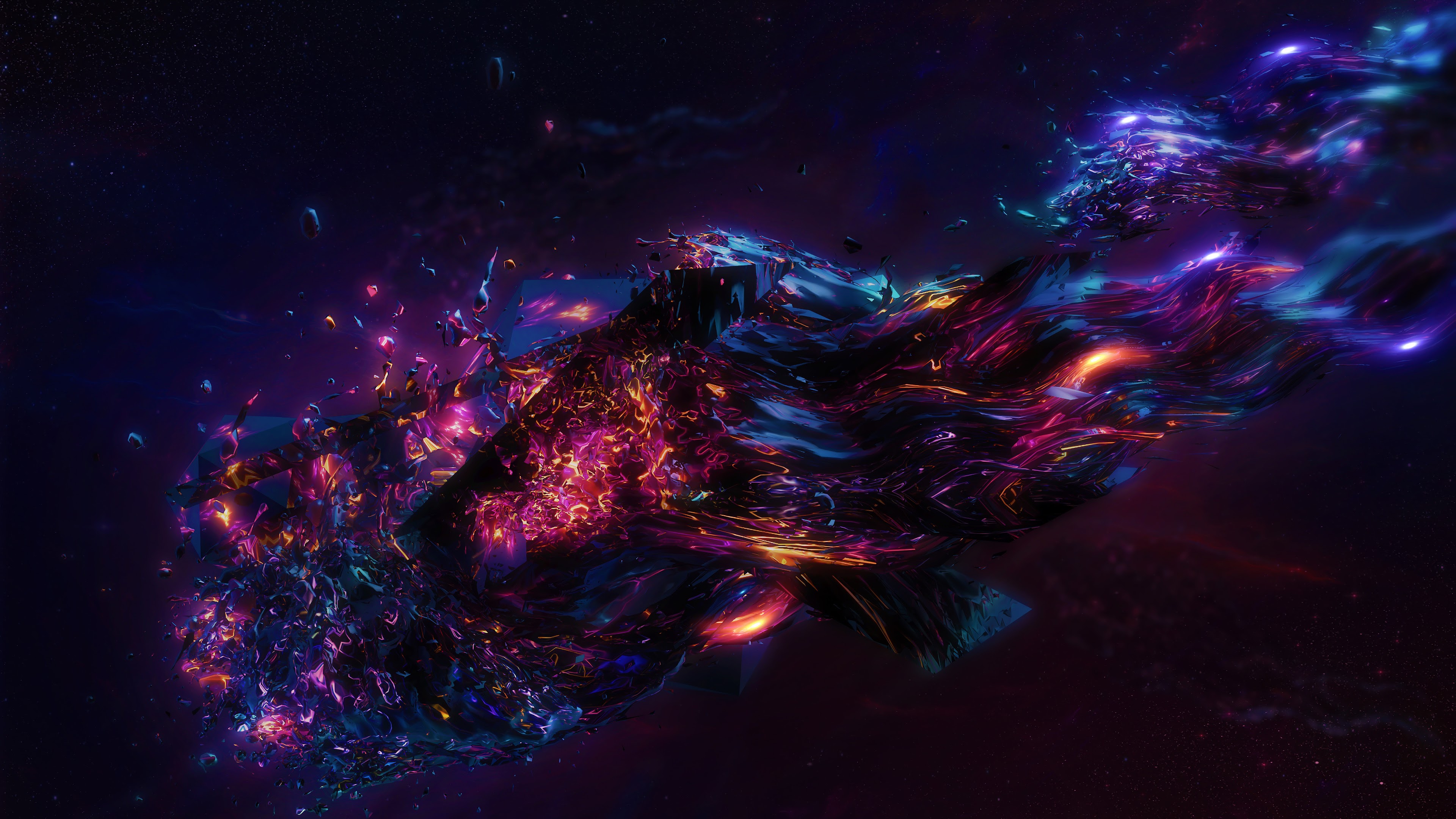 Space, Abstract, Illustration, Background, 4K, 3840x2160, #17 Wallpaper ...
