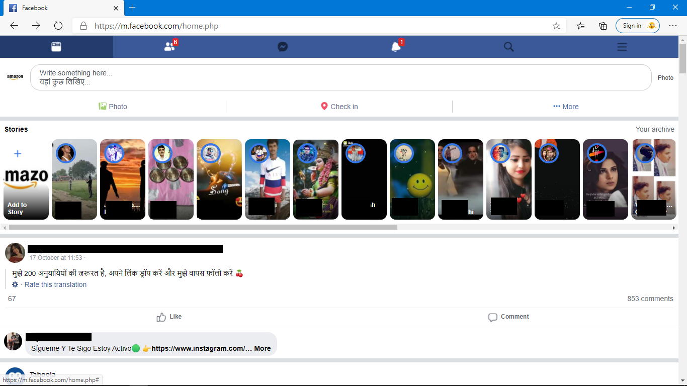 How to use Facebook mobile site in PC