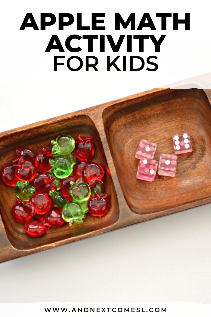 Apple Math Activity Tray | And Next Comes L - Hyperlexia Resources