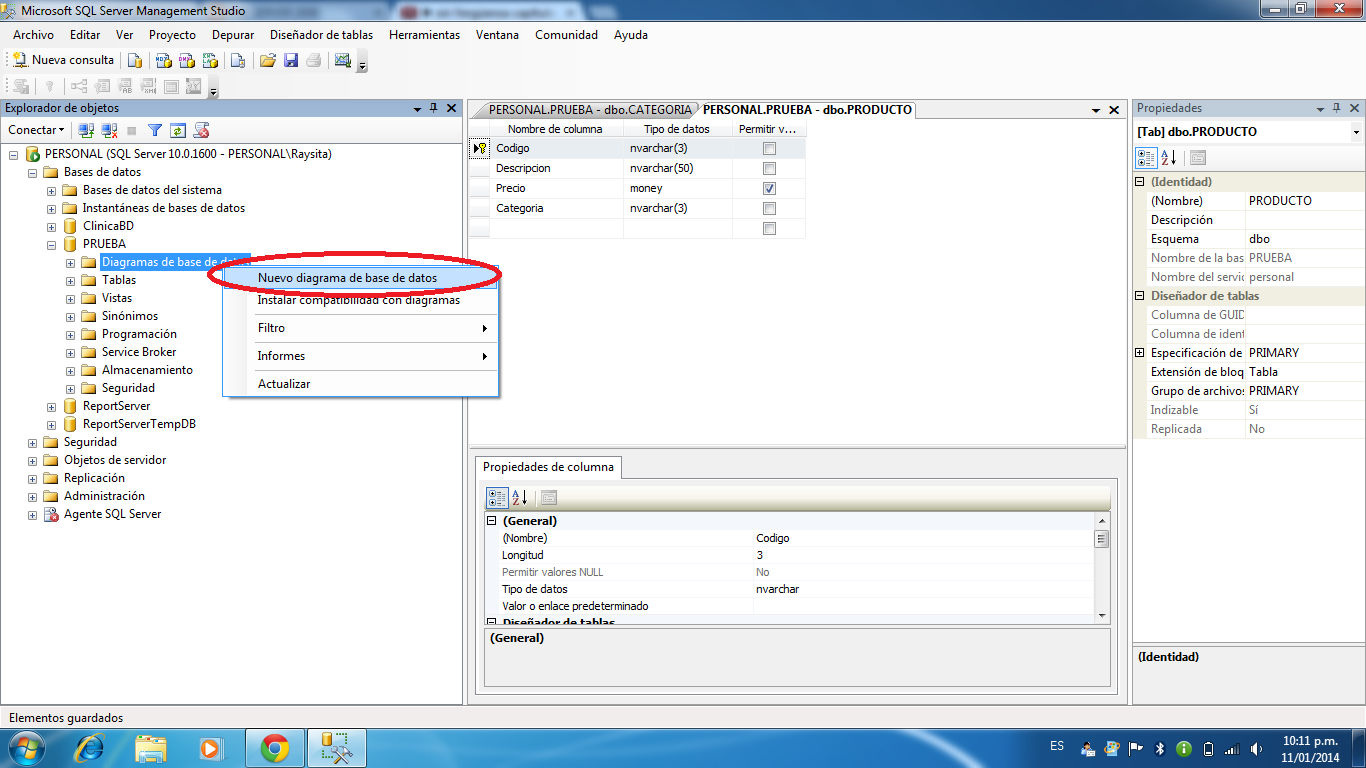 SQL SERVER 2008: RELACIONANDO TABLAS EN SQL SERVER 2008
