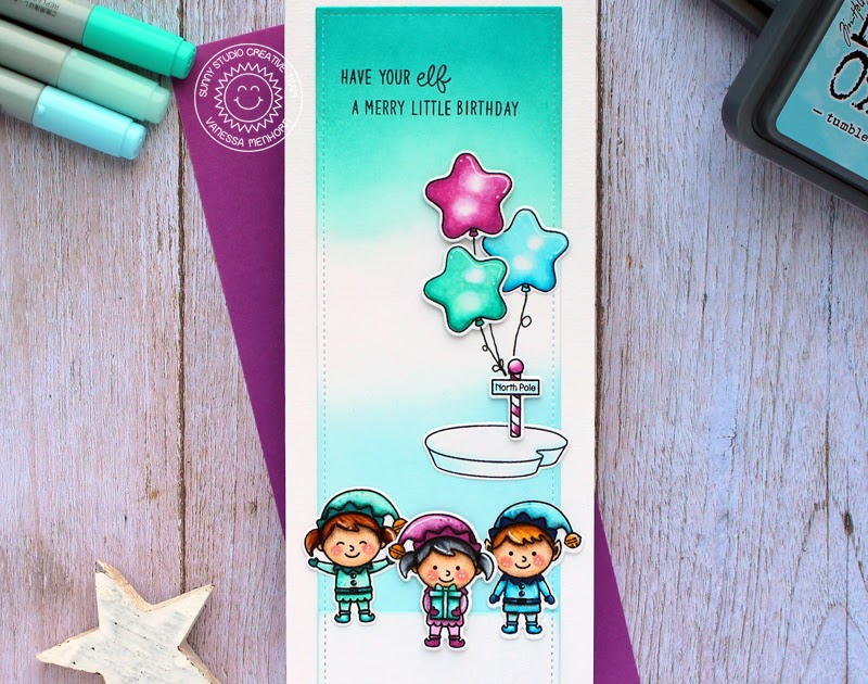 Sunny Studio: North Pole Cards by Vanessa and Anja