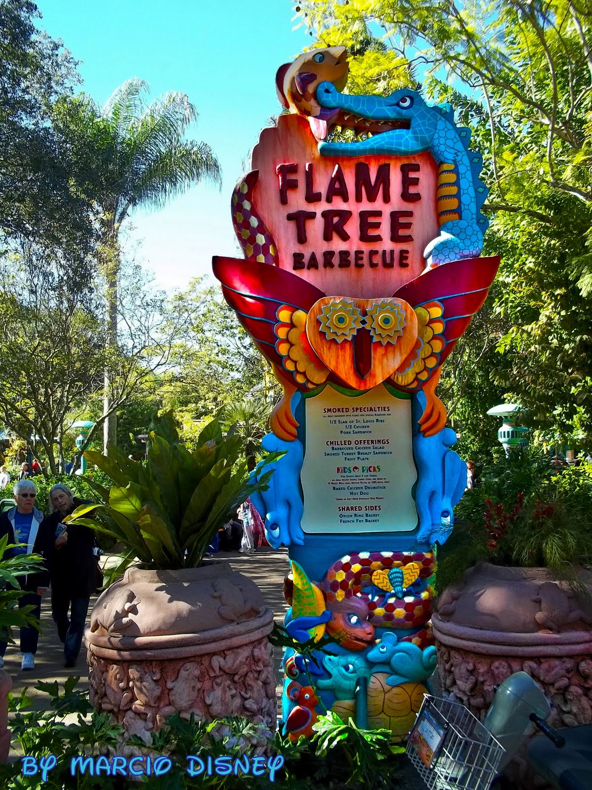 The Walt Disney World Picture of the Day: Flame Tree Barbecue Sign ...