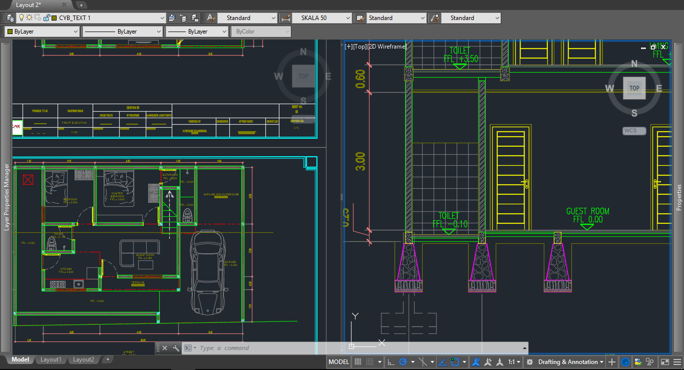 Cara Membagi Layar Viewport AutoCAD Menjadi Banyak - Arsitur Studio Cara Membagi Layar Viewport AutoCAD Menjadi Banyak - Arsitur Studio