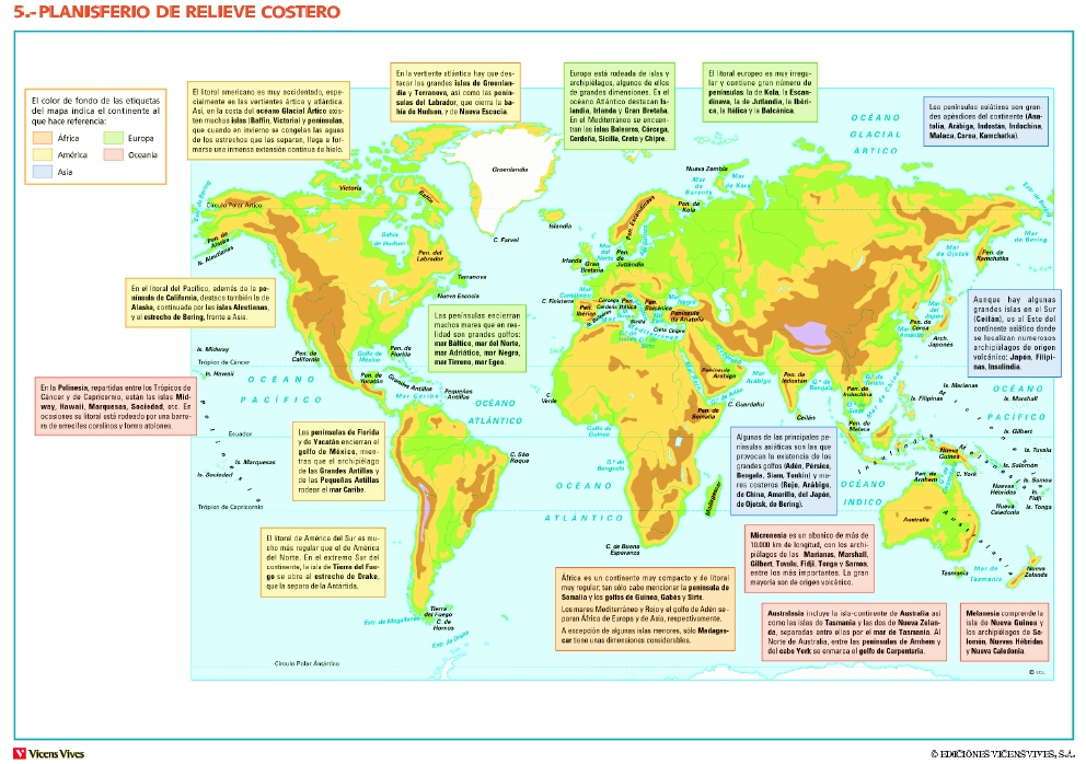 SOCIALES 1º ESO: Tema 2: El relieve del mundo