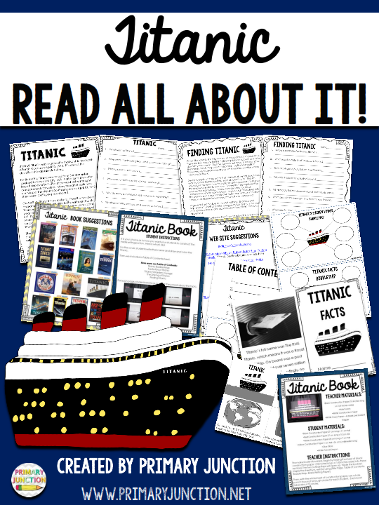 Free Titanic Reading Comprehension Packet | Primary Junction
