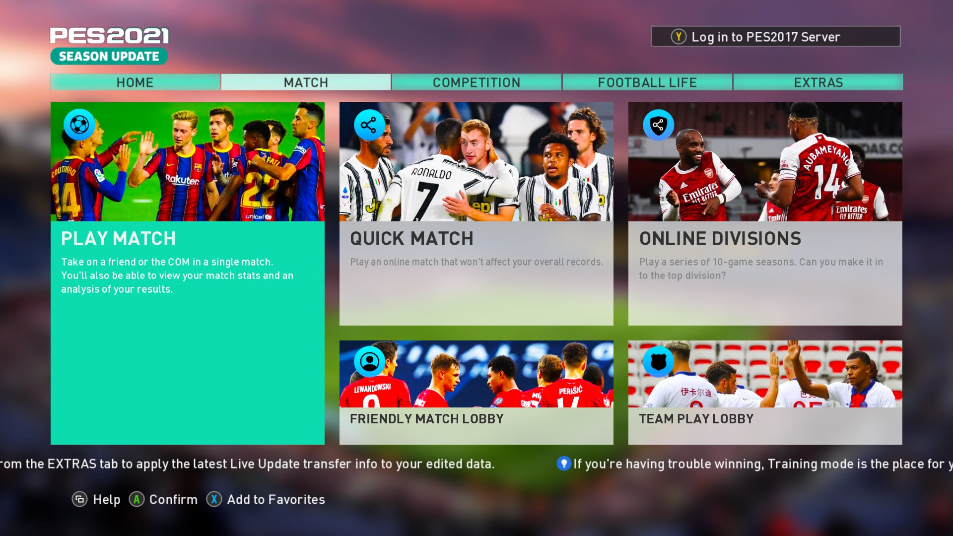 PES 2017 - RT Graphic Menu 2021 V2 by Rean Tech