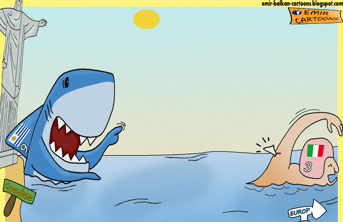 Emir Balkan Cartoons: Suarez ponovo "bio gladan"!