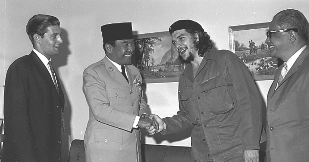 Indonesia Zaman Doeloe: Soekarno dan Che Guevara, kemungkinan di tahun 1960