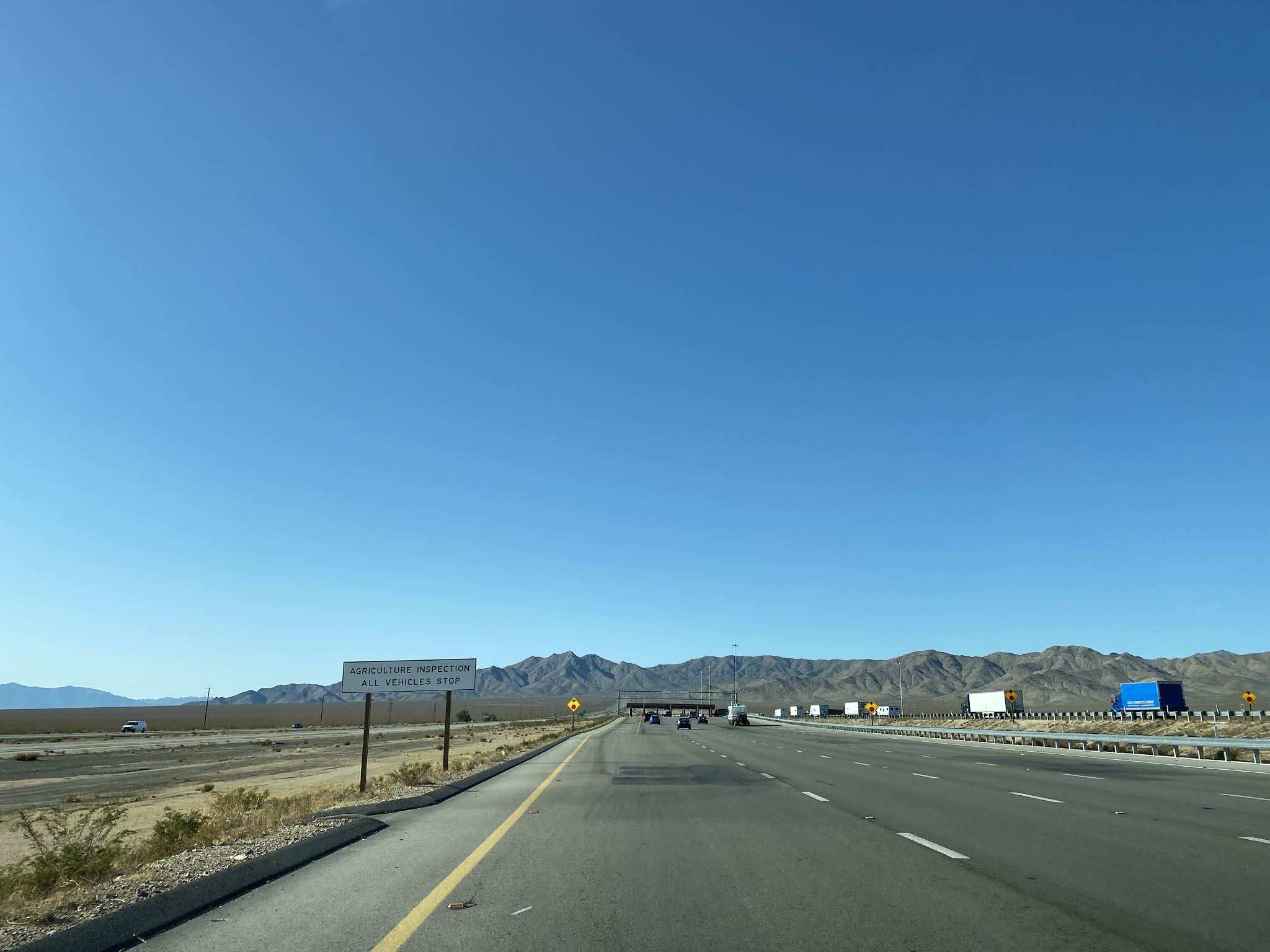 Interstate 15; the Mojave Freeway from Barstow to the Nevada State Line