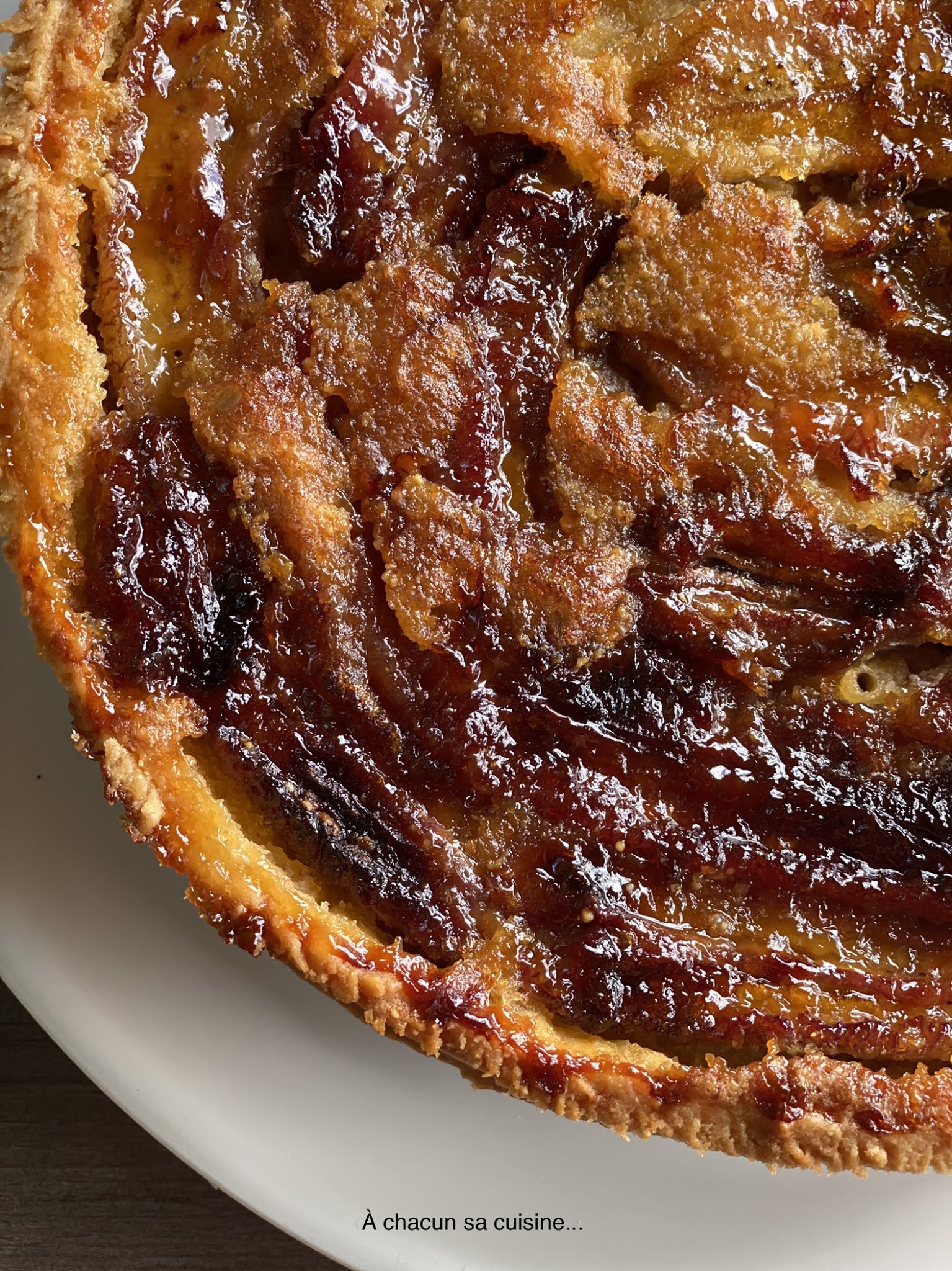 Tarte à la banane caramélisée