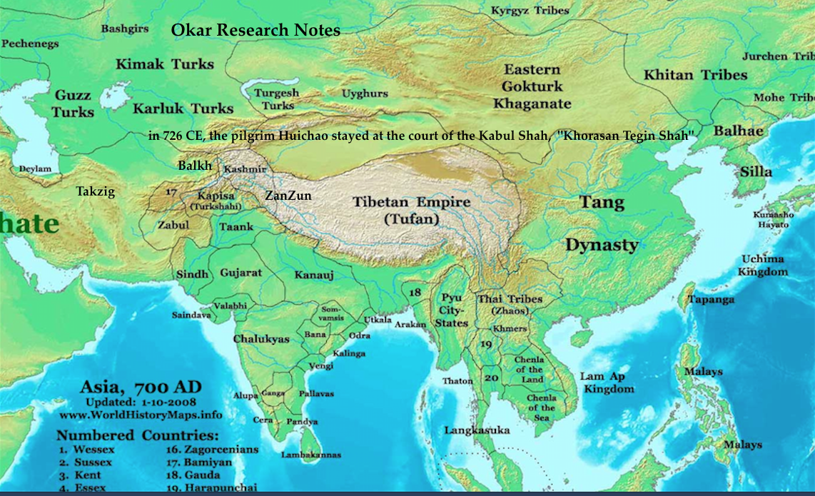 Okar Research: King Gesar, Tazig, Hor & Bactria (700 AD)