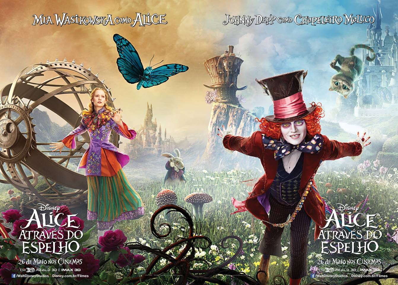 Assista ao último trailer de Alice Através do Espelho