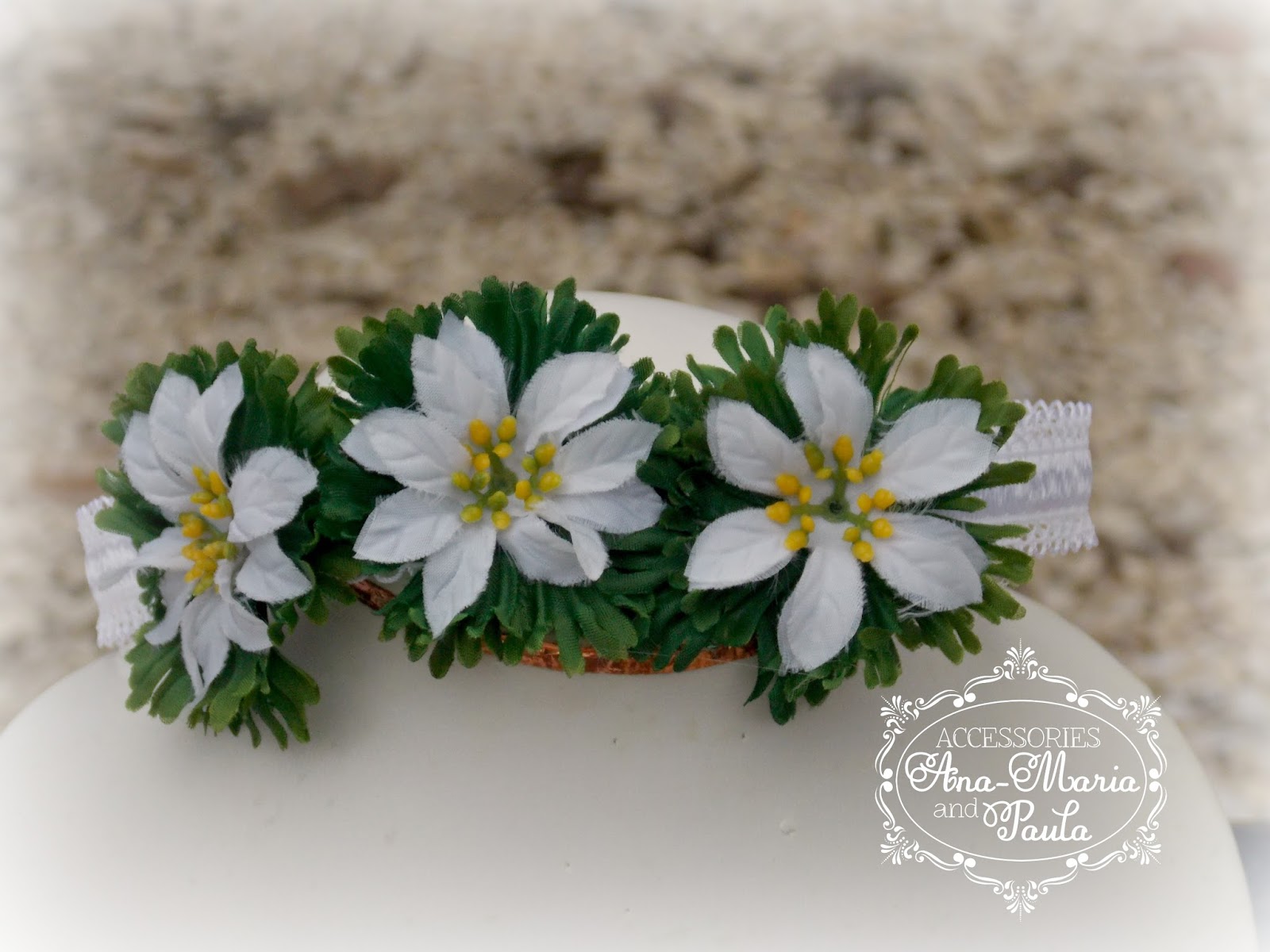 Handmade by Ana-Maria and Paula: Bentite flori ~ nou-nascuti 0-3 luni