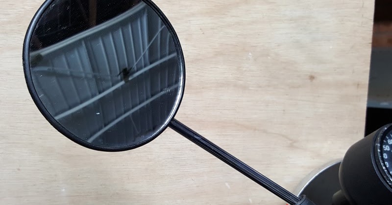 Number plate and mirrors