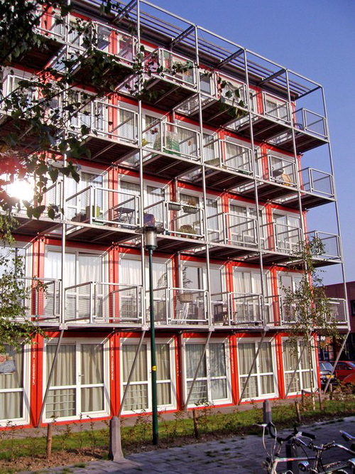 小島設計: 荷蘭的貨櫃屋宿舍 Keetwonen