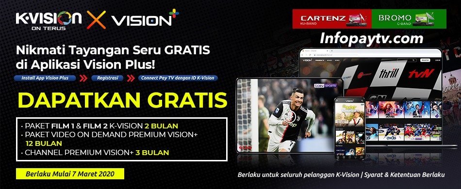 Promo Vision+ K-Vision | Agustus 2023 - Info Pay TV