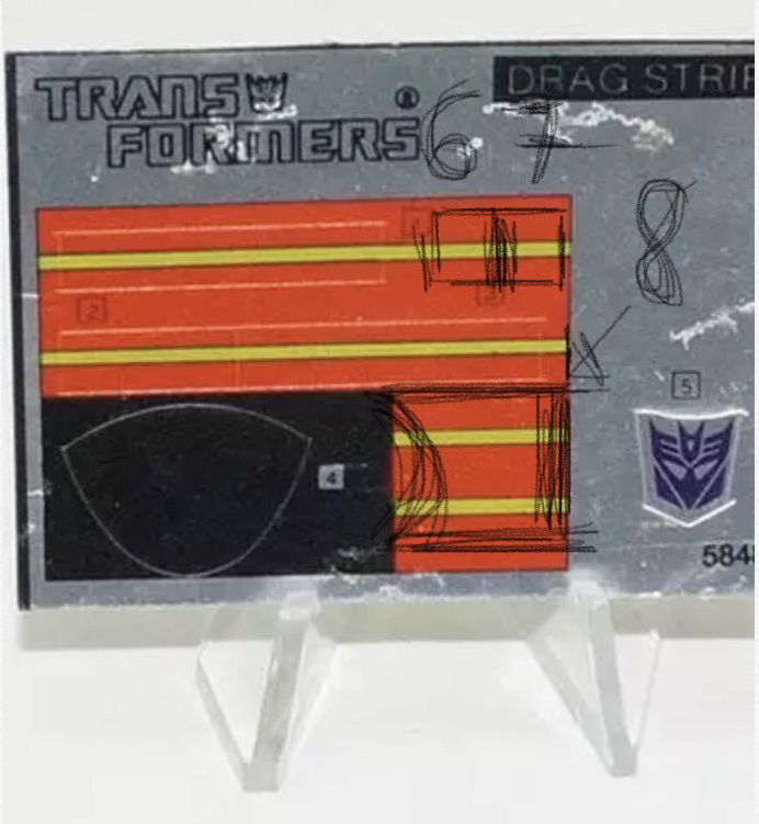 Transformers Square One: Hasbro G1 Drag Strip - The Hidden Stickers