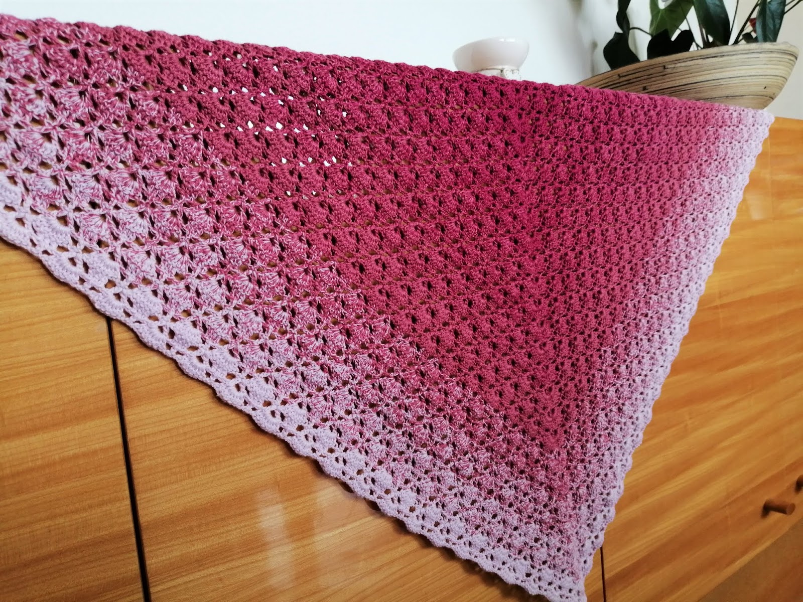 Máta a skořice: Háčkovaný šátek