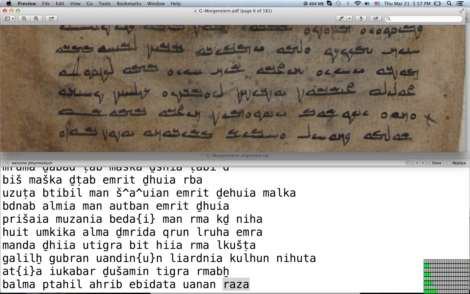 The Aramaic Blog: So What Does Transcribing a Manuscript Look Like?