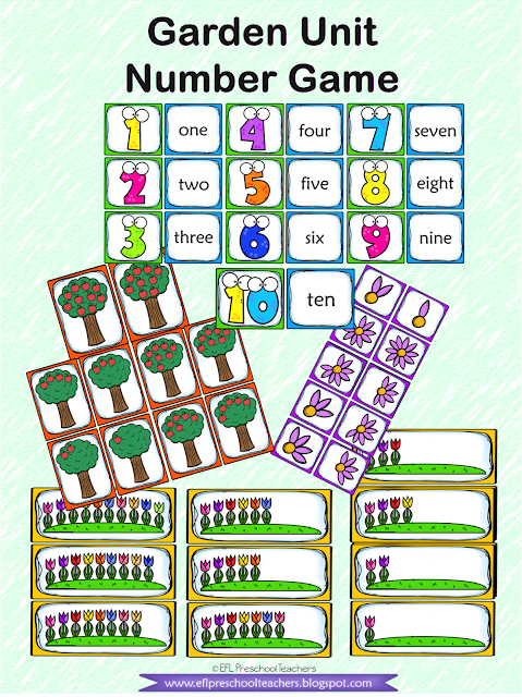 ESL/EFL Preschool Teachers: Garden Unit Games and more for Kindergarten ...