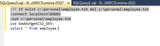 Sqlcmd To Export Data To Txt File Sql Developer Export Sql Data From Sqlcmd And Ssms Sql