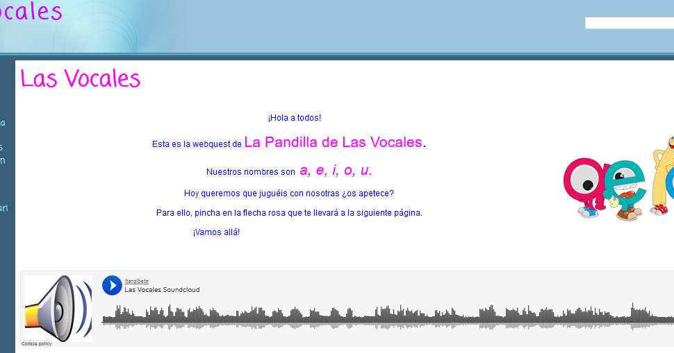 Tú y yo para ellos: Lectoescritura: las vocales