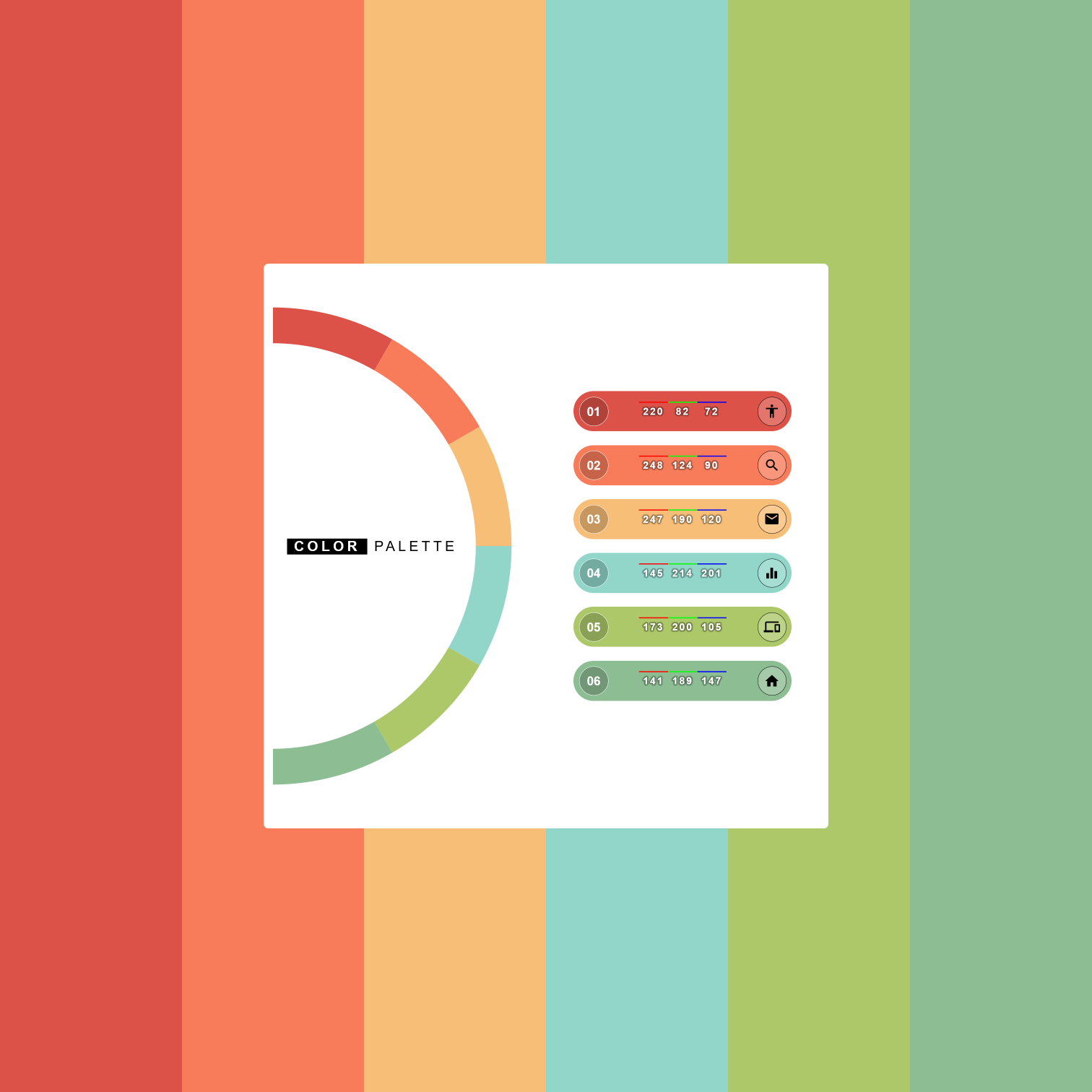 Color Palette 022 - PowerPoint Free