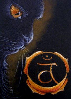 The Cat Cottage: Cat Chakra art by Cyra R. Cancel