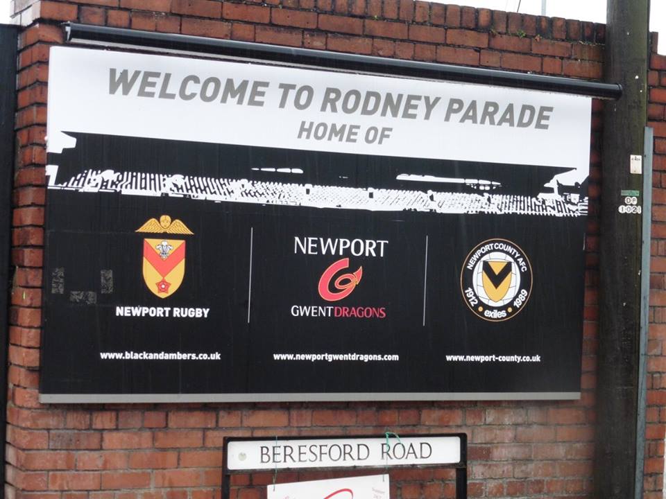 The Rainham End.: Rodney Parade - Newport County