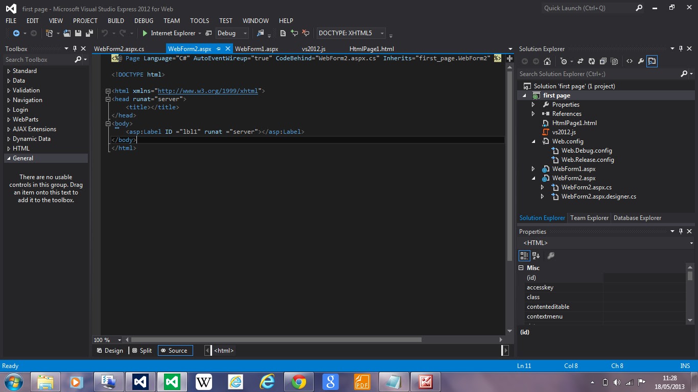 Layanan Informasi Komputer dan Pemrograman: Visual Studio Express 2012 ...