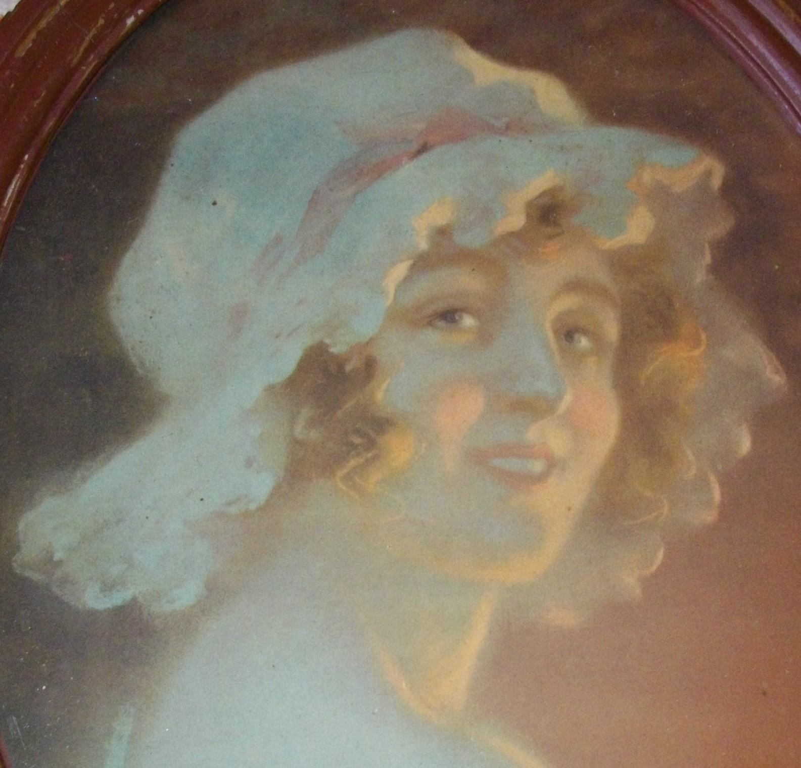 ancien paire tableaux Lithographie originale signée Rene Péan 1900