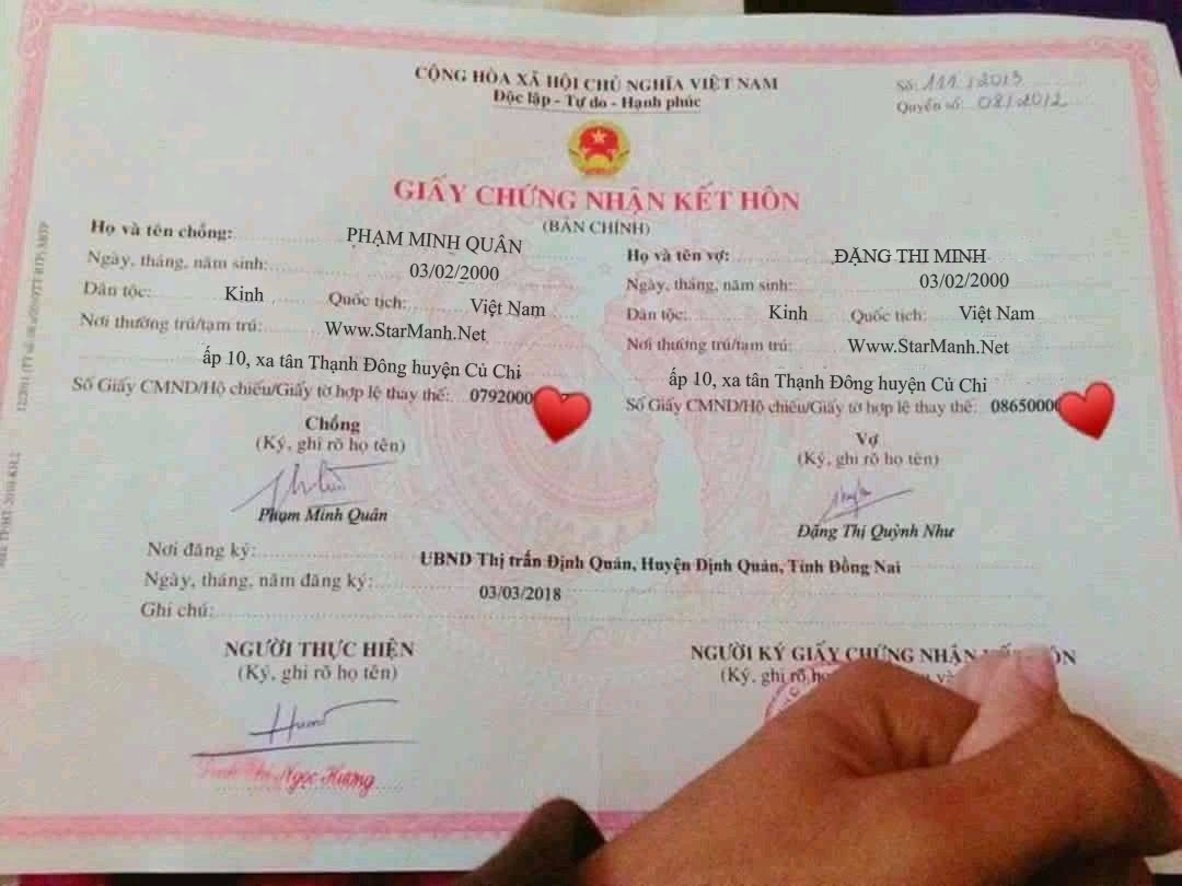 Share File PSD Giấy Đăng Ký Kết Hôn -TIGER Tricker-Channel - TIGER ...