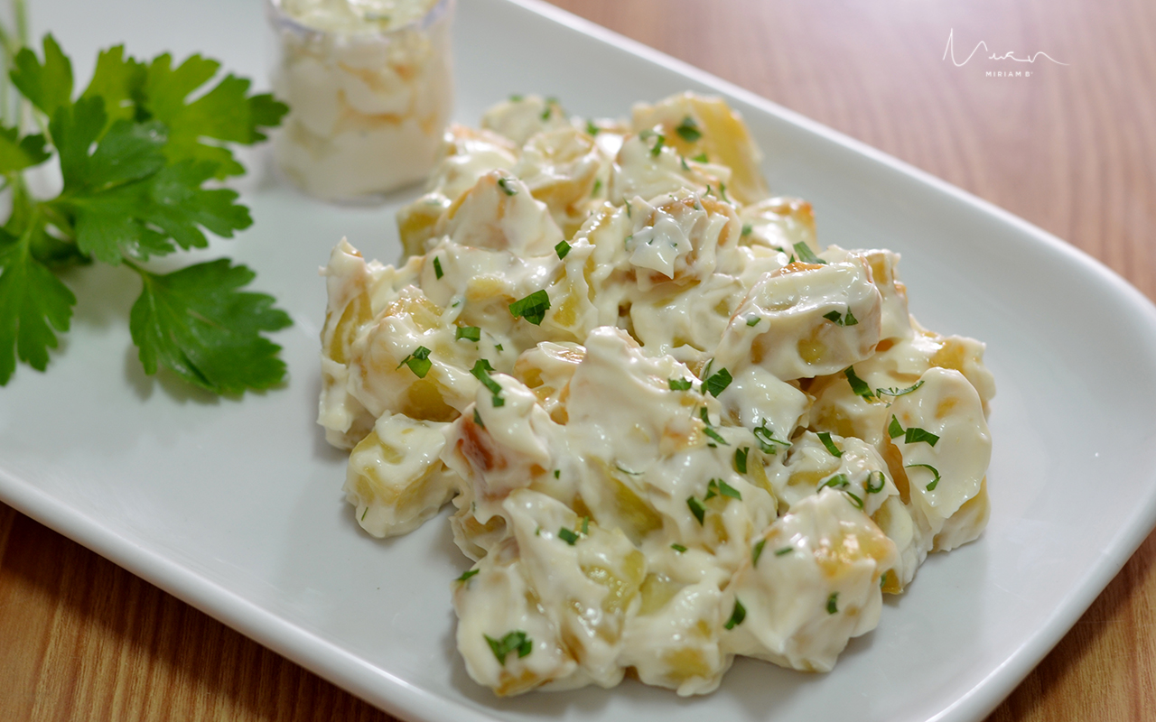 Patatas a la vinagreta; receta PINCHA AQUÍ
