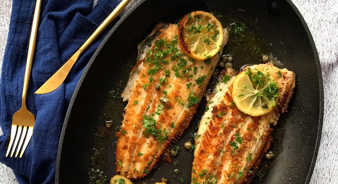 Krokant gebakken zeetong