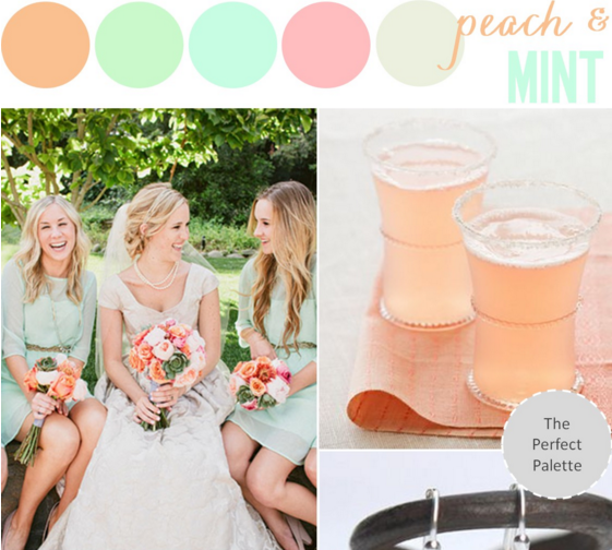 Now Trending | Peach + Mint | The Perfect Palette