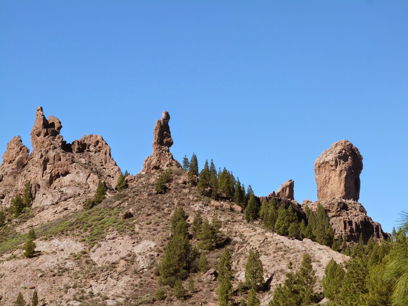 Senderismo. Cruz de Tejeda-Roque Nublo-Aserrador. Isla de Gran Canaria