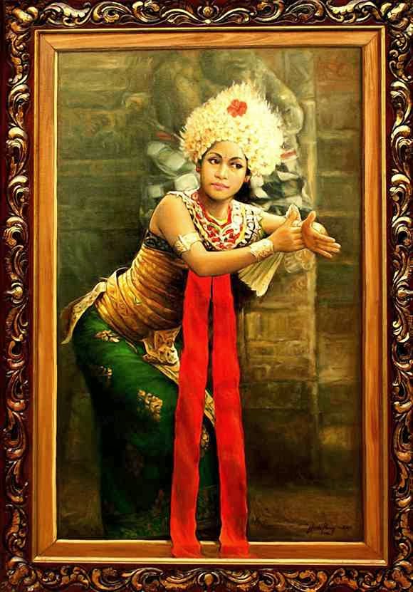 28 Karya Lukisan Tarian Bali yang Artistik - Seni Rupa