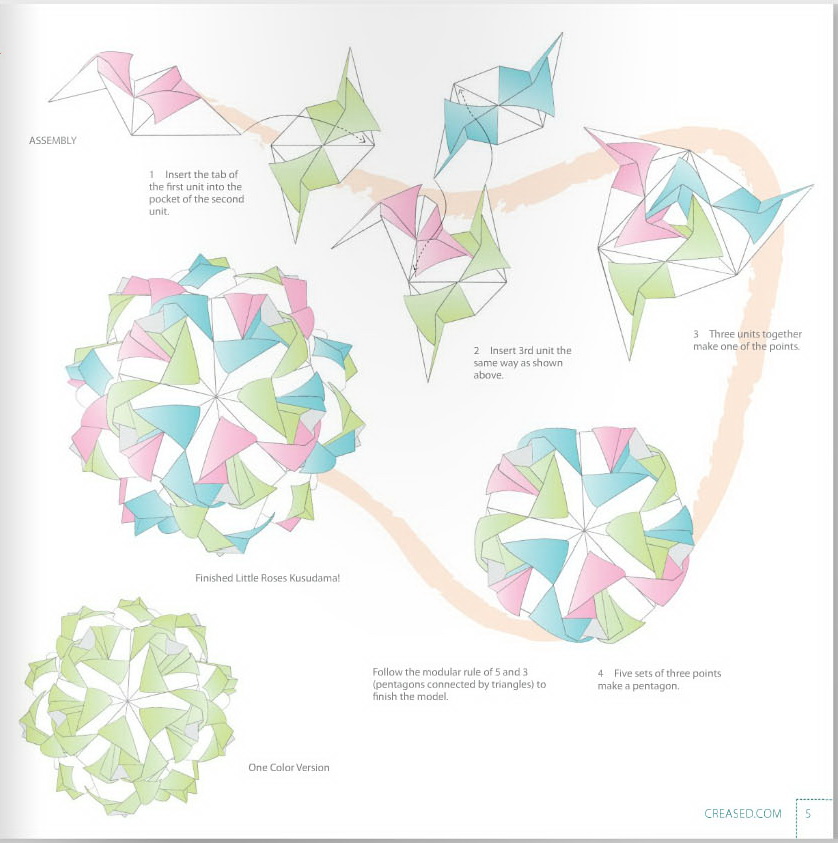 Origami Creased Magazine 3 - Ruby Book Origami