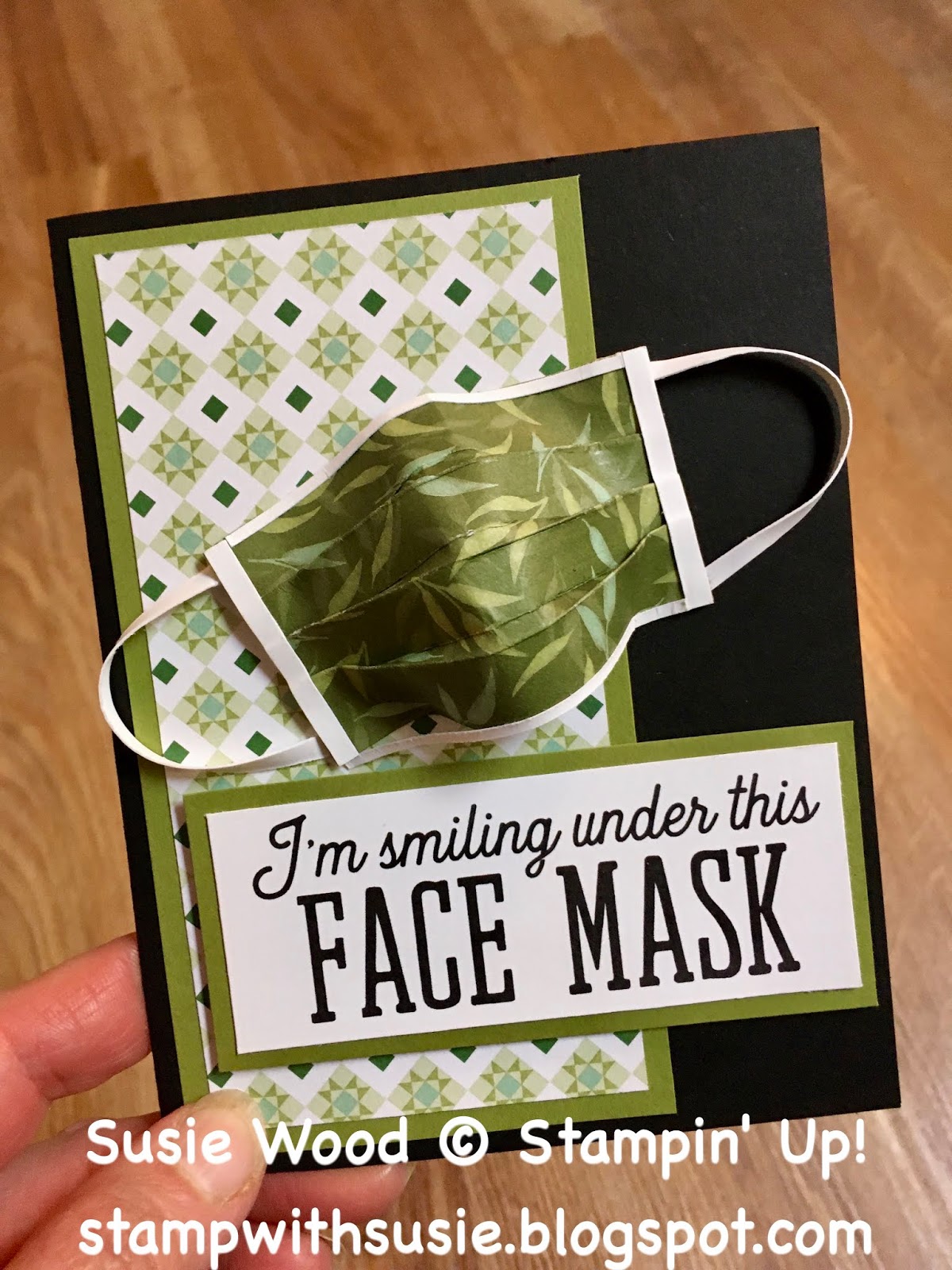 Stamp with Susie: My Covid-19 'MASK' card!