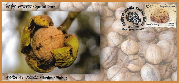 MB's Stamps of India: Kashmir Walnut