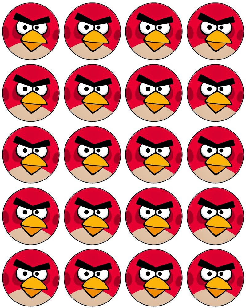 Angry Birds: Toppers, Stickers o Etiquetas Circulares para Imprimir ...