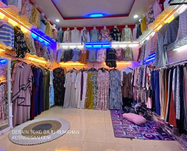 30 Desain Toko Baju Rumahan yang Minimalis - KOSNGOSAN
