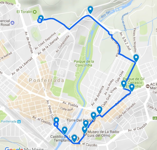 Olimpiadas Concepcionistas Ponferrada - Camponaraya 2017: RUTA POR EL ...