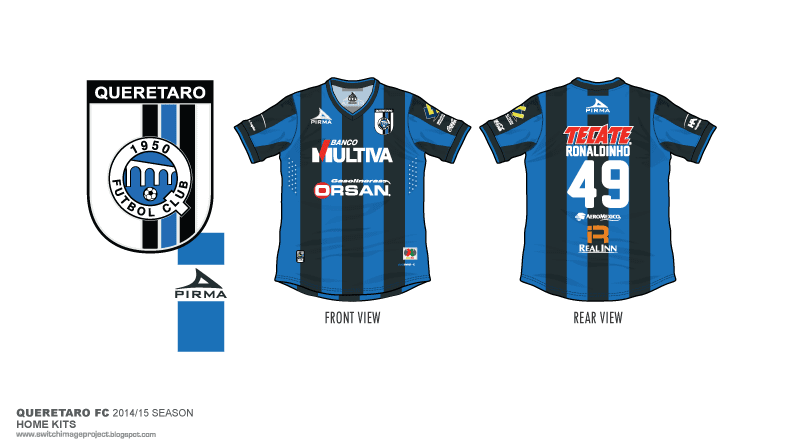 Football teams shirt and kits fan: Querétaro FC 2014-15 Home Kits Part 1