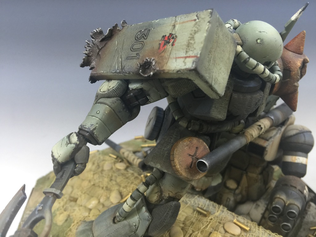 GUNDAM GUY: MG 1/100 Zaku II + Guntank '反擊' Diorama - GBWC 2015 (Korea ...