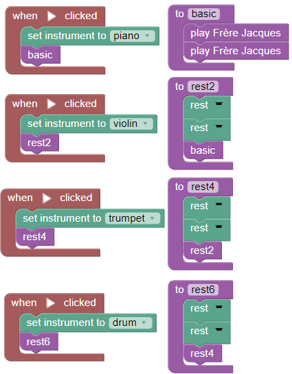 雲林SONG: Solutions to Blocky Game Music (Blockly 音樂遊戲參考解法)