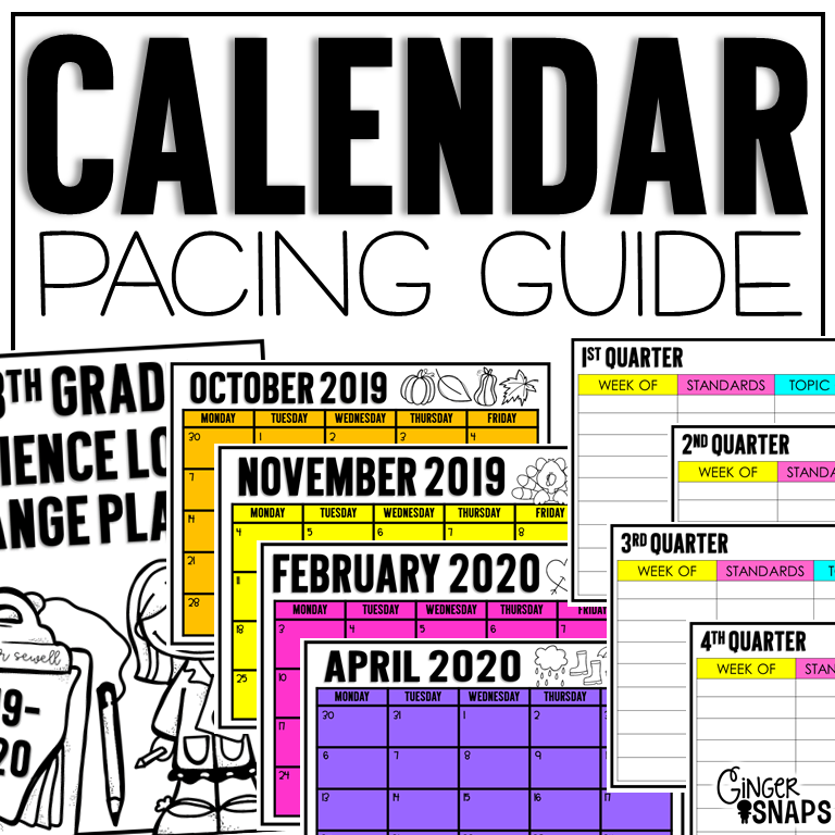 Ginger Snaps: Pace Out Your Year Like a Boss {Free Pacing Guide ...