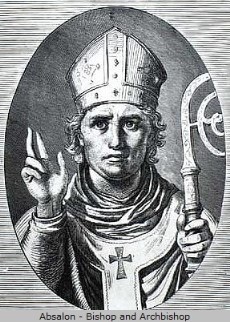 Tus Preguntas sobre los Santos.: San Absalon, espada, cruz y gobierno.