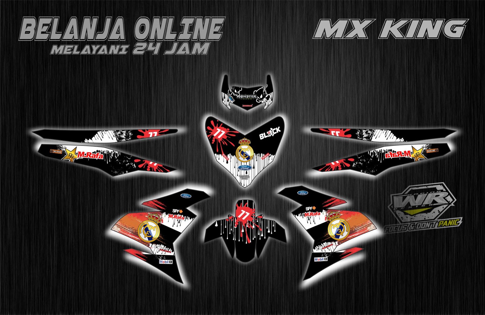 sticker motor mx king - Wiro Sticker Ablam