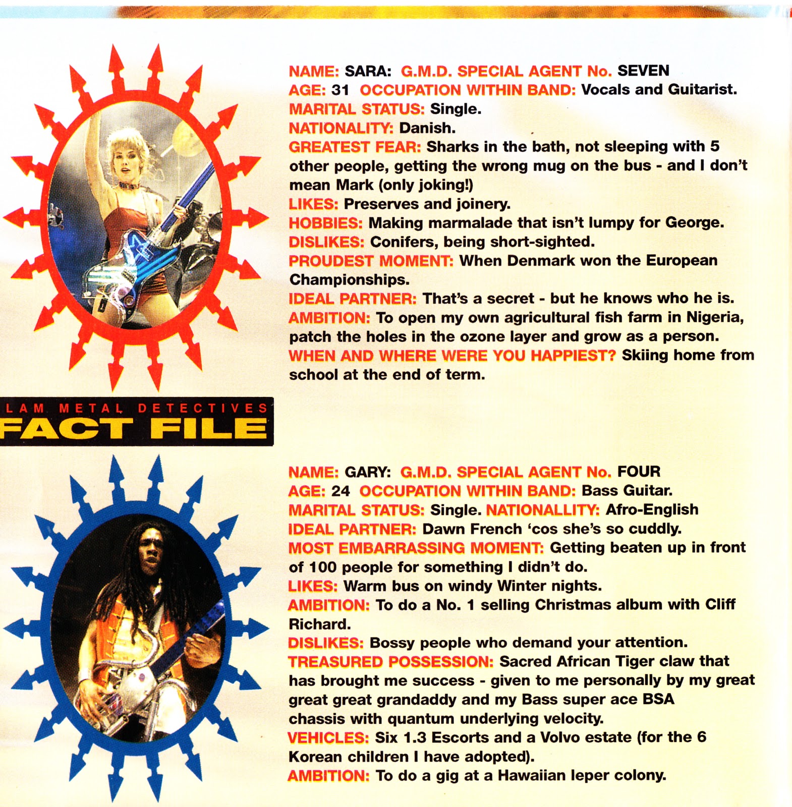 STARLOGGED - GEEK MEDIA AGAIN: 1995: GLAM METAL DETECTIVES ALBUM